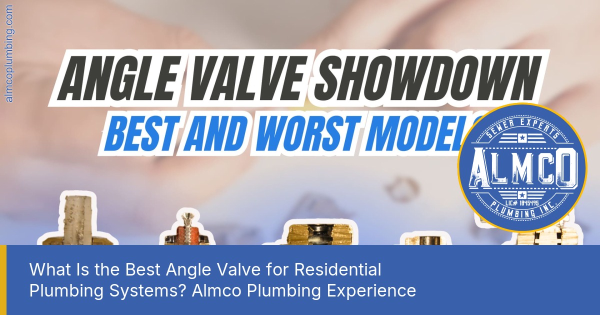 Best Angle Valve for Residential Plumbing | Almco Plumbing