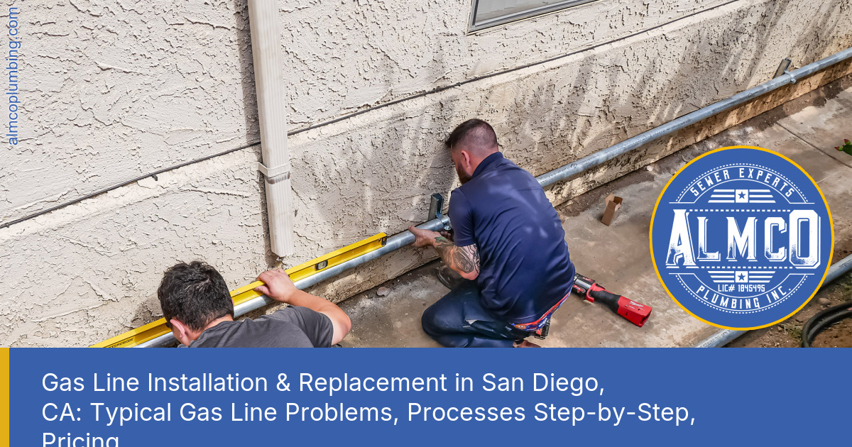 GAS LINE PLUMBING services SD - ALMCO PLUMBING Almco Plumbing